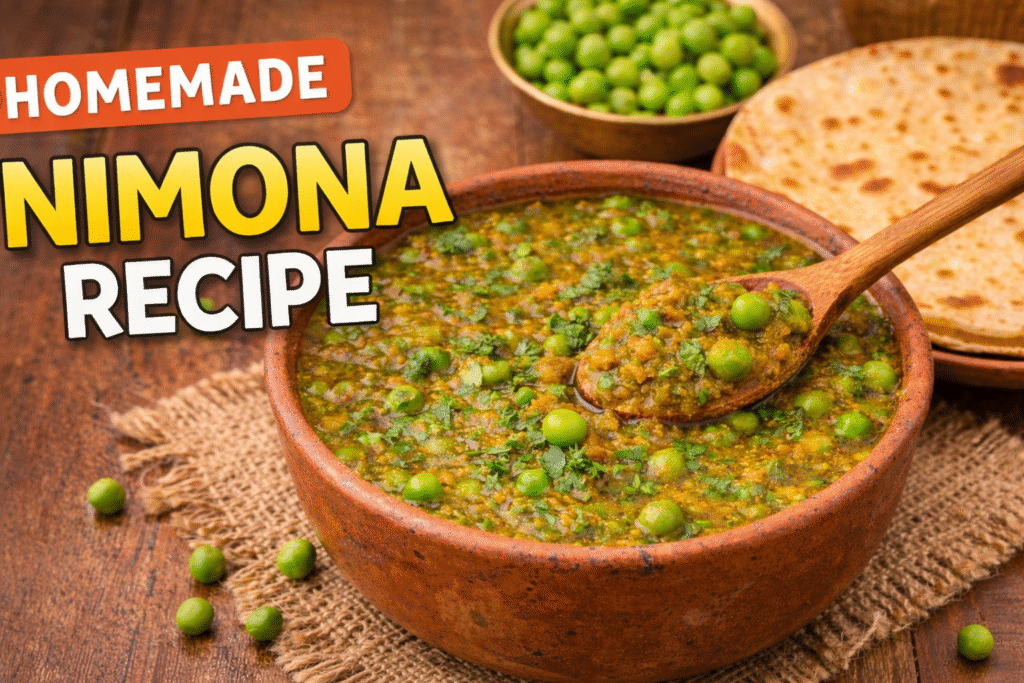Nimona Recipe | Traditional UP & Bihari Green Peas Nimona Sabji | Mala ...
